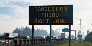 Warning Signs Added to I-5 to Address Aurora-Donald Interchange Congestion