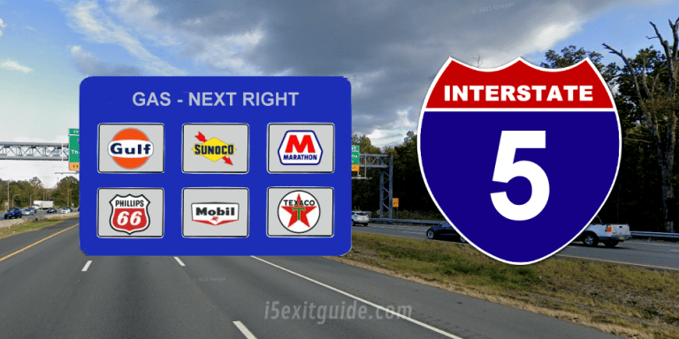 California I-5 Gas | Gas Stations Along I-5 | I-5 Exit Guide